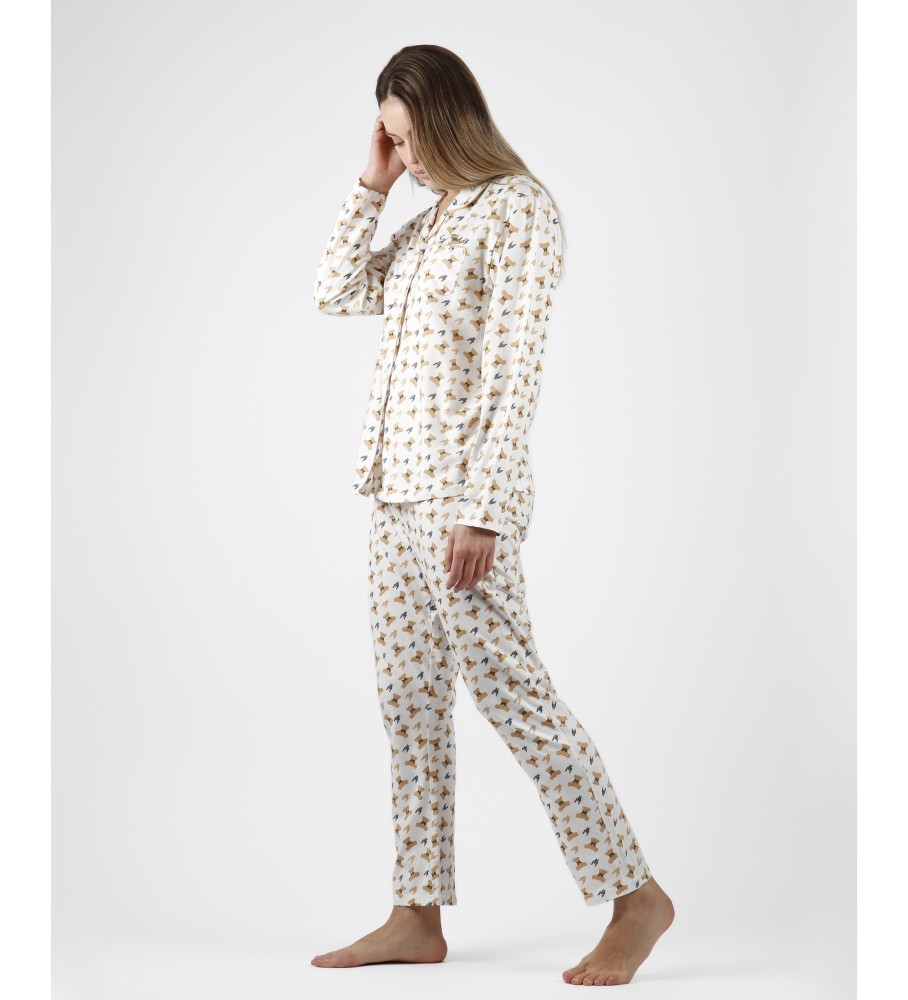 Admas Cute Teddy Long Sleeve Pyjamas white - Esdemarca Store fashion ...