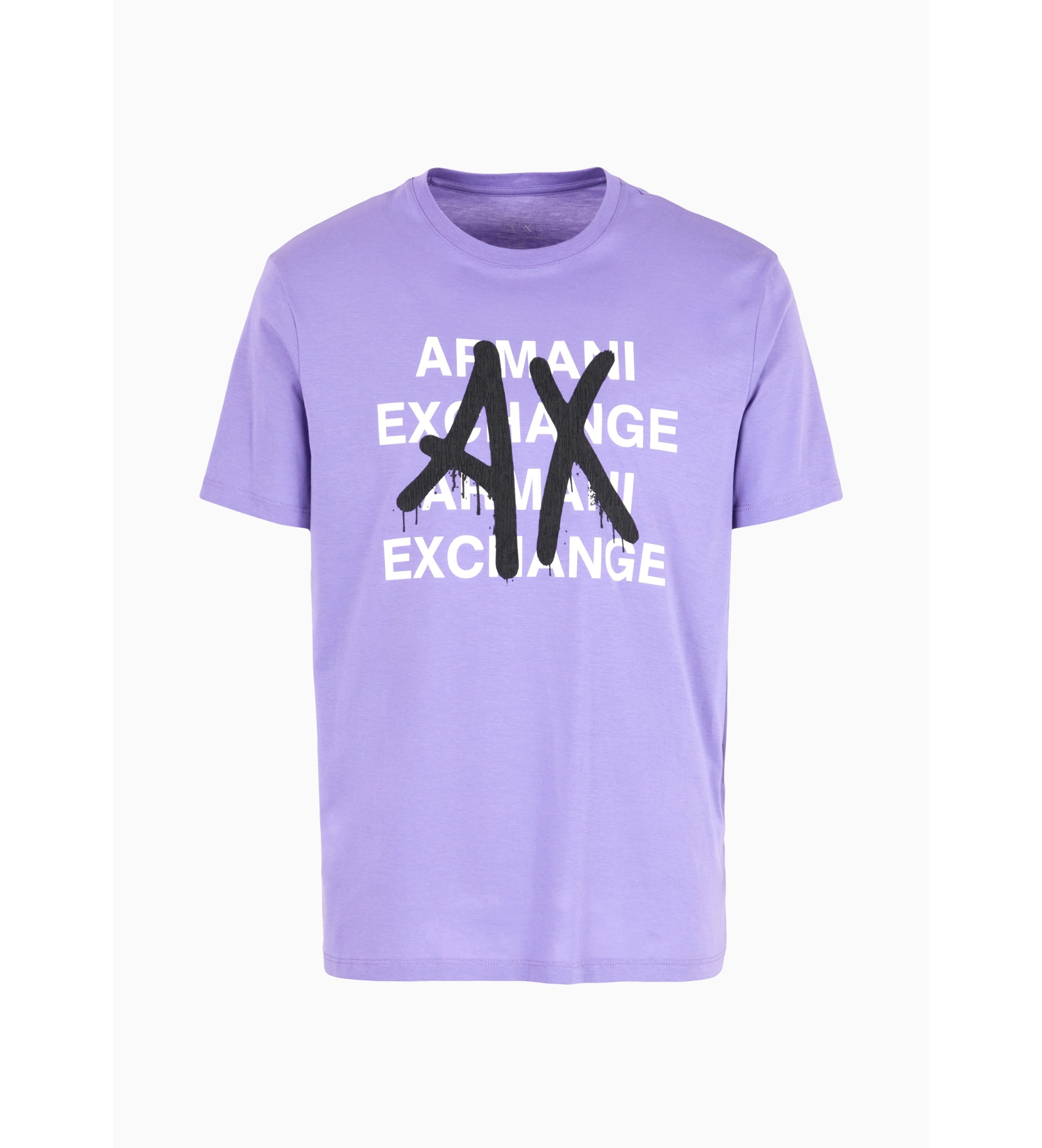 Armani Exchange T shirt graphique lilas Esdemarca Store mode chaussures et accessoires chaussures de grandes marques et chaussures de createurs