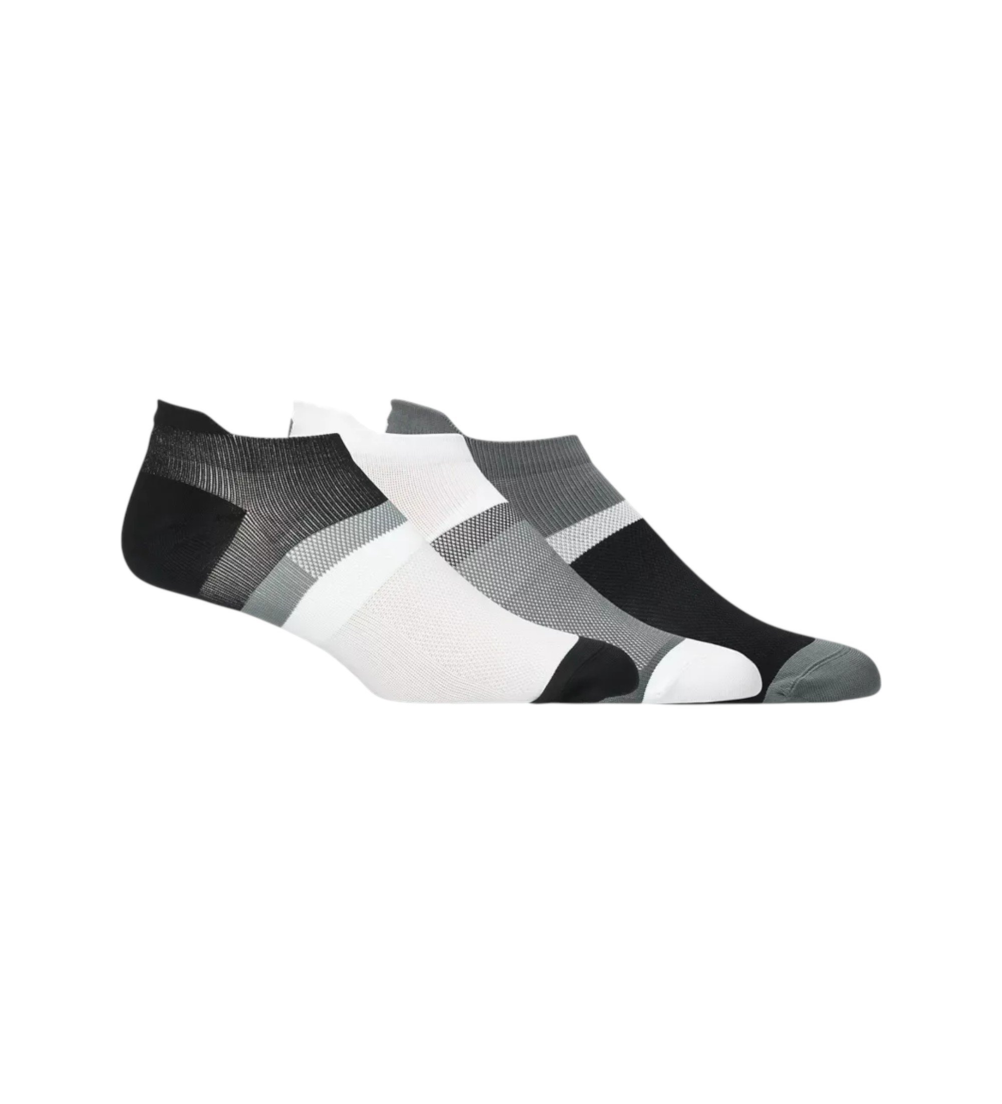 Asics Set de 3 calcetines Pack Color Block gris, blanco, negro ...
