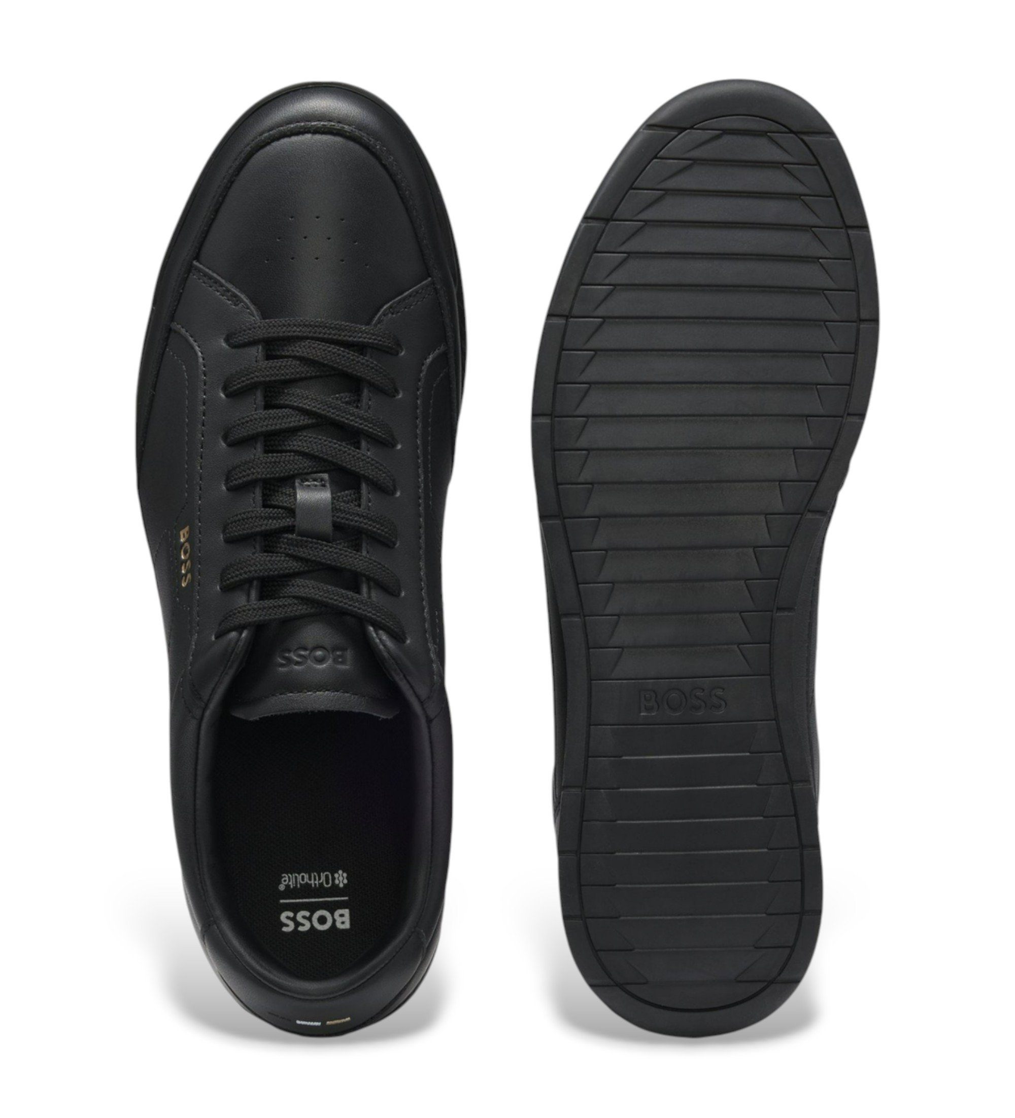 BOSS Zapatillas de piel Nitan negro - Tienda Esdemarca calzado, moda y ...