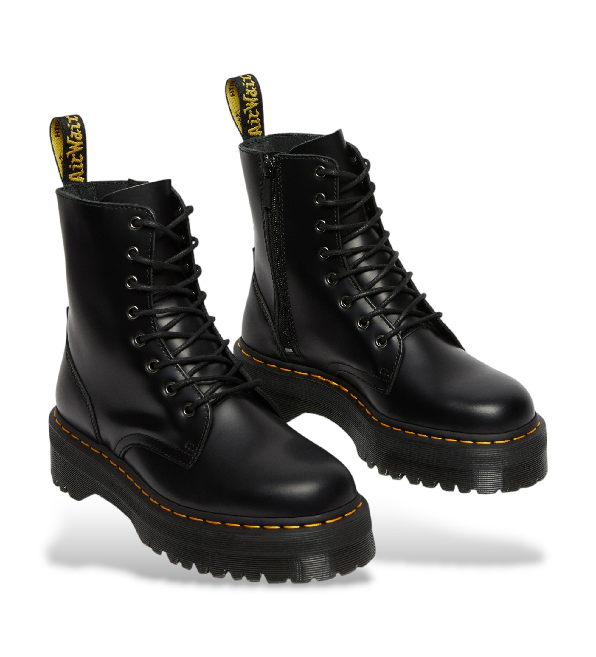 Dr Martens Botas de piel Jadon Smooth negro - Tienda Esdemarca calzado, moda y complementos ...