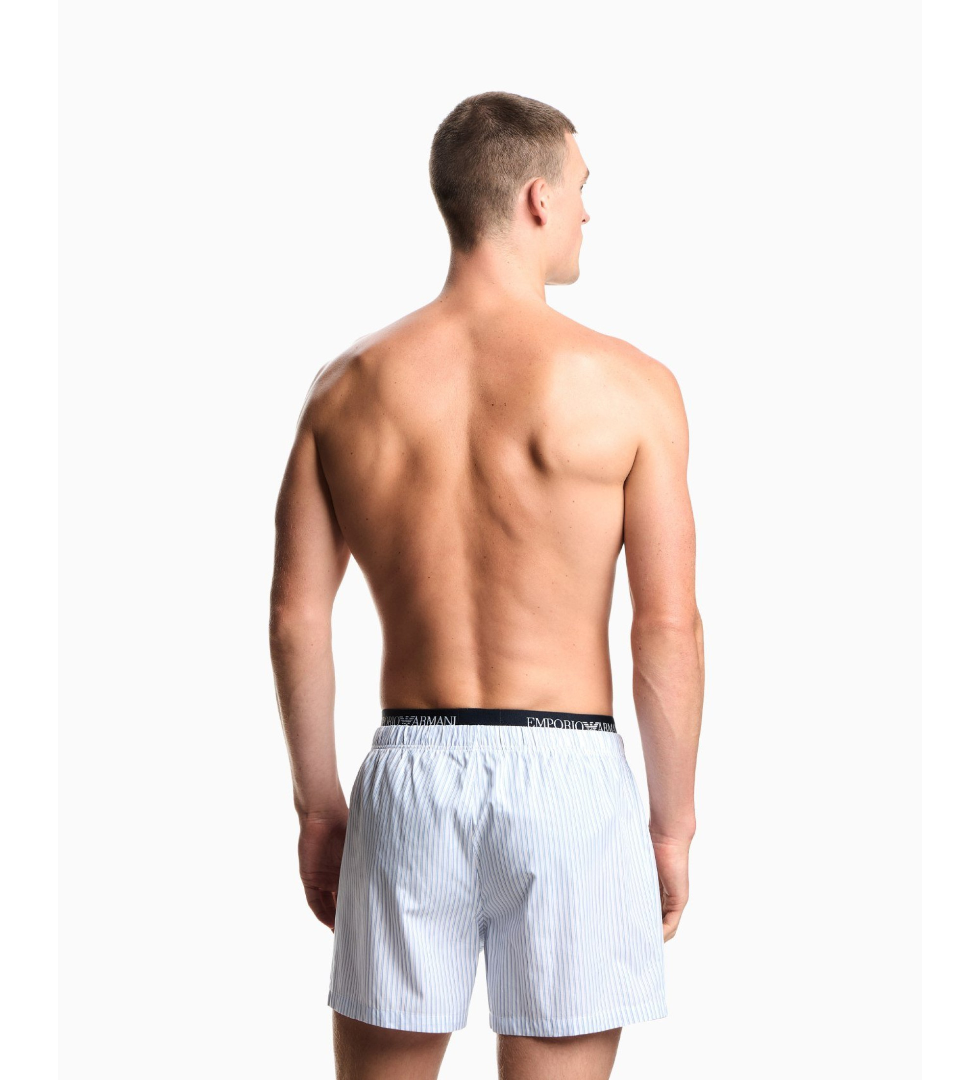 Emporio Armani Bóxer de tejido jacquard blanco - Tienda Esdemarca calzado, moda y complementos ...