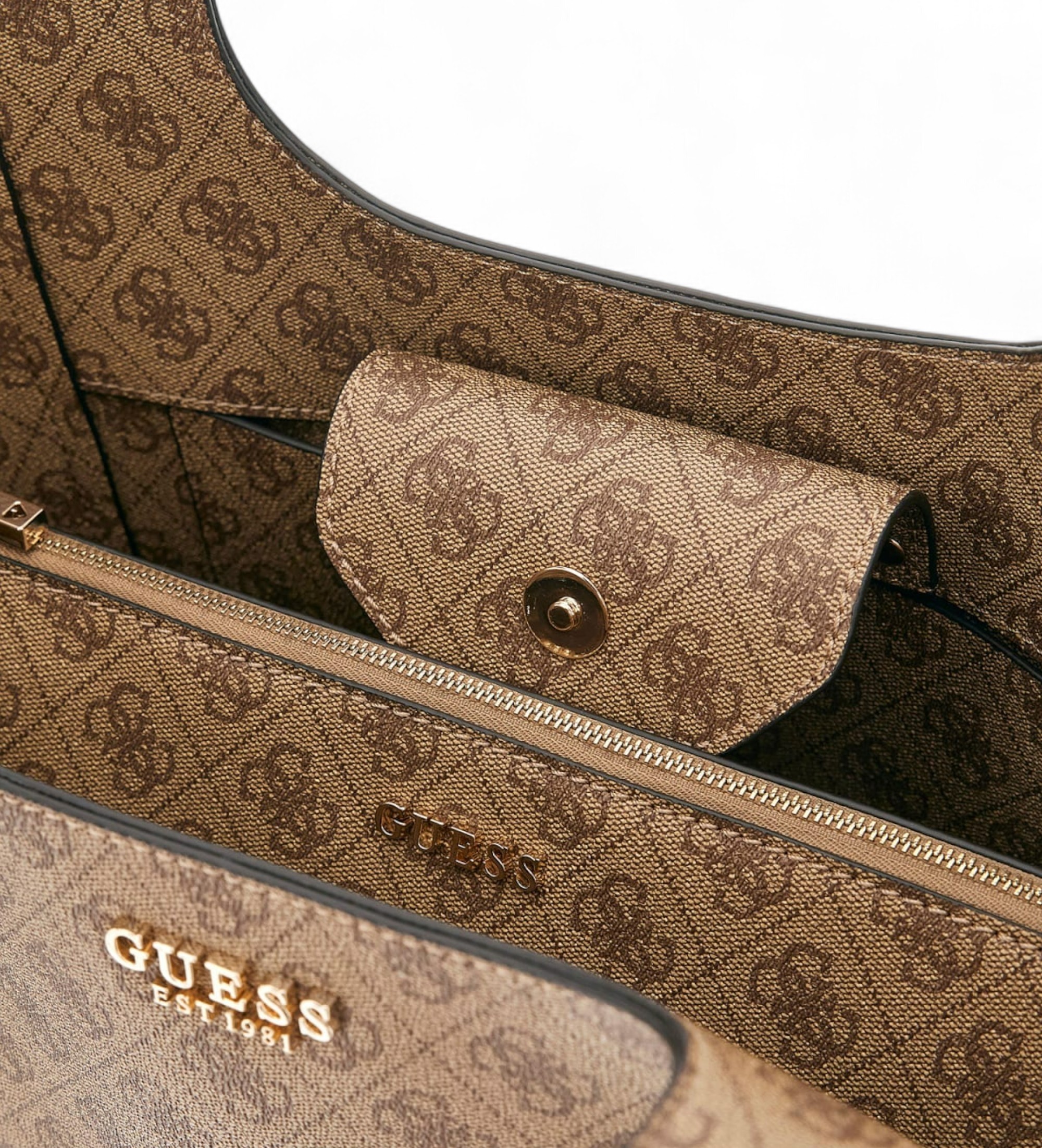Guess Bolso Calista 2en1 beige - Tienda Esdemarca calzado, moda y ...