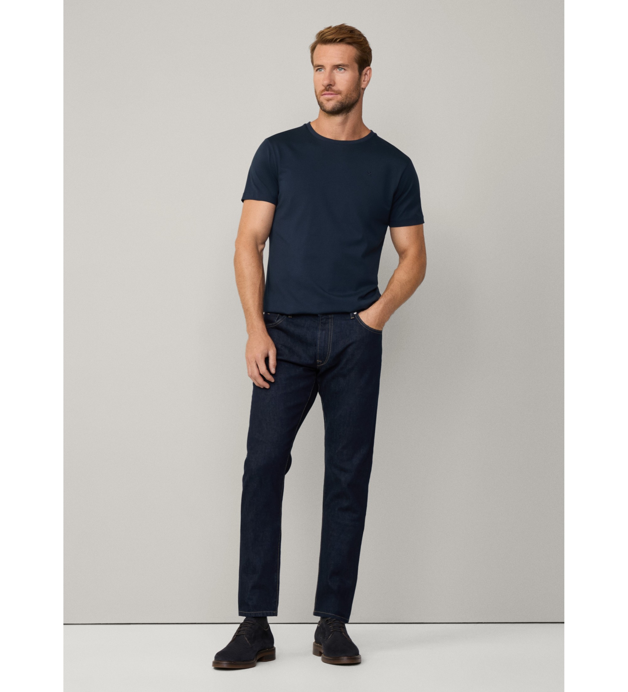 Hackett London Calças de ganga de ganga azul Selvedge Rinse - Esdemarca ...