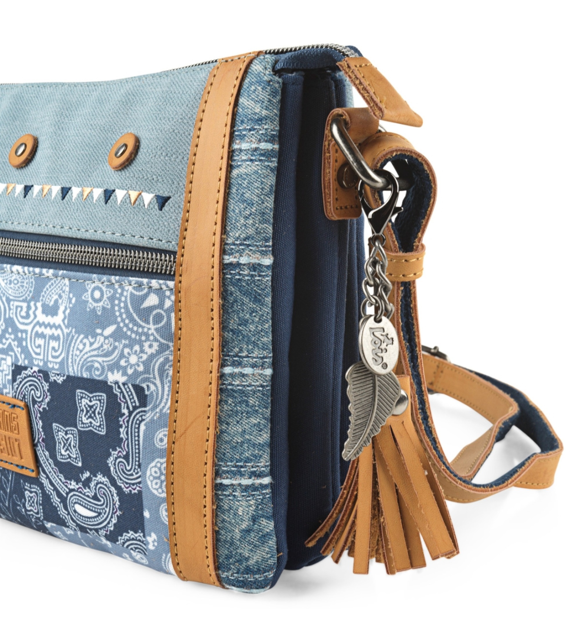 Lois Jeans Bolso Bandolera doble compartimento 318615 color azul ...
