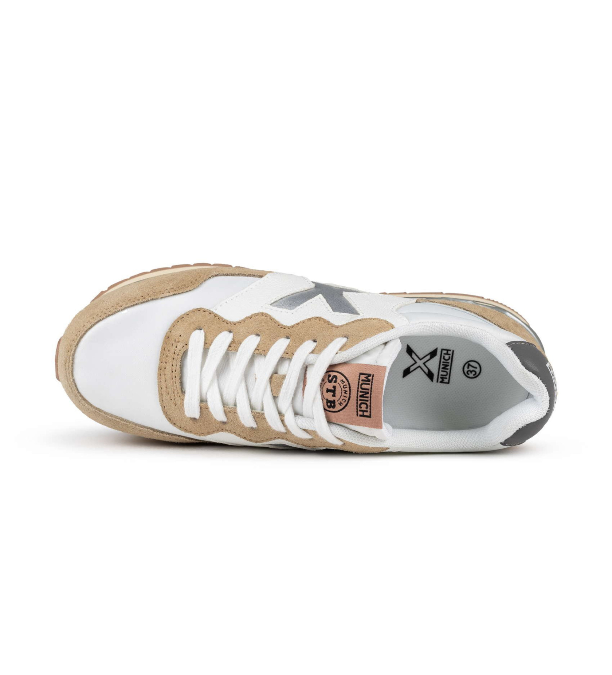 Munich Zapatillas Dash Sky blanco, beige - Tienda Esdemarca calzado, moda y complementos ...
