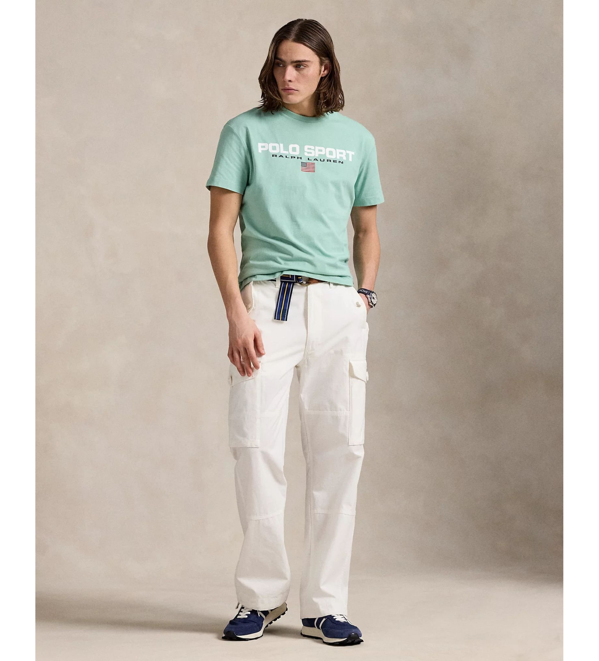 Polo Ralph Lauren Classic Fit Polo Sport turquoise gebreid T-shirt - Esdemarca winkel voor ...