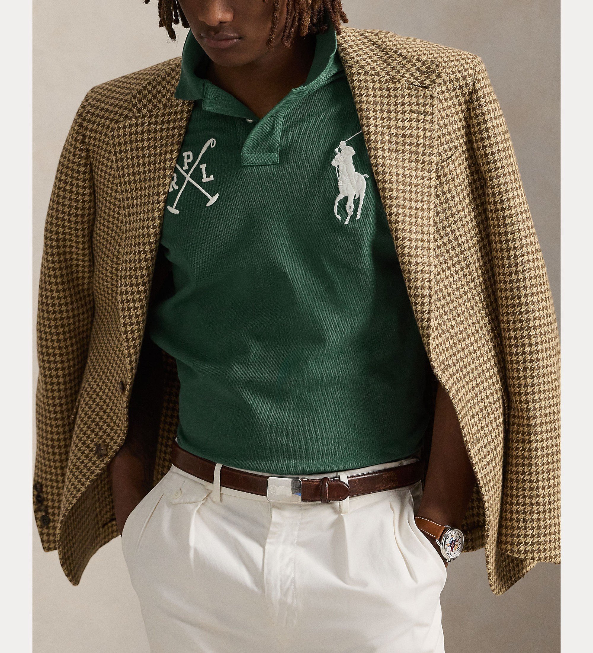 Polo Ralph Lauren Custom Slim Fit Polo shirt with Big Pony green - Esdemarca Store fashion ...