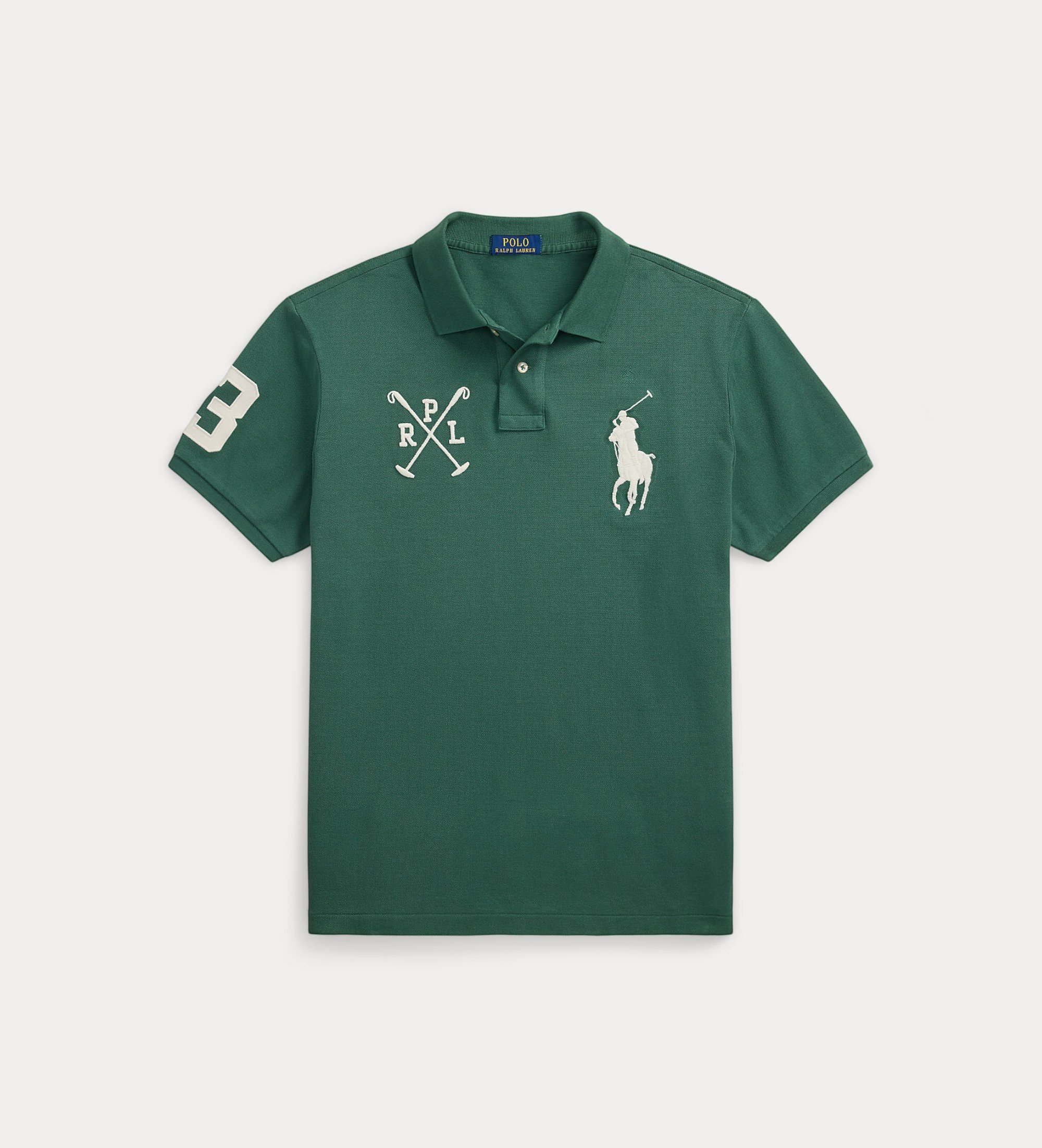 Polo Ralph Lauren Custom Slim Fit Polo shirt with Big Pony green - Esdemarca Store fashion ...
