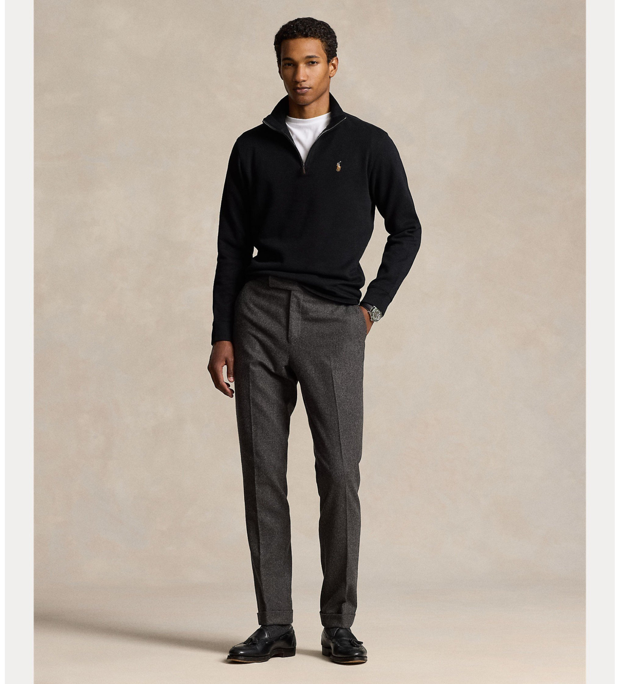 Polo Ralph Lauren Estate-Rib polo shirt black - Esdemarca Store fashion ...