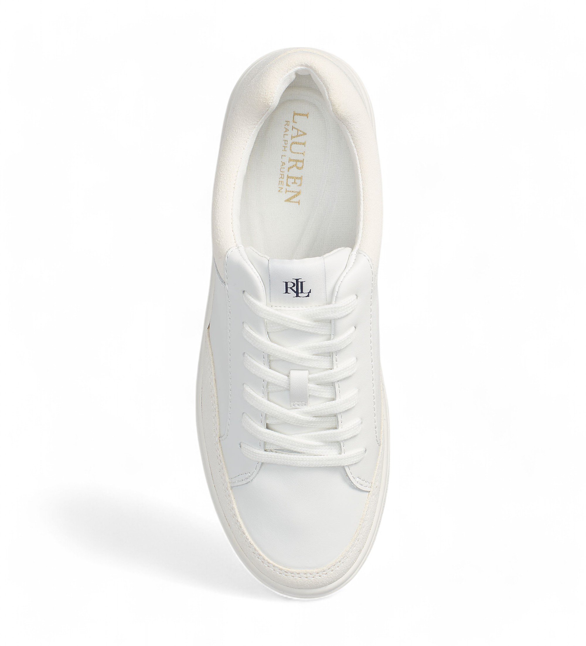 Lauren Ralph Lauren Zapatillas de Piel Hailey blanco - Tienda Esdemarca ...