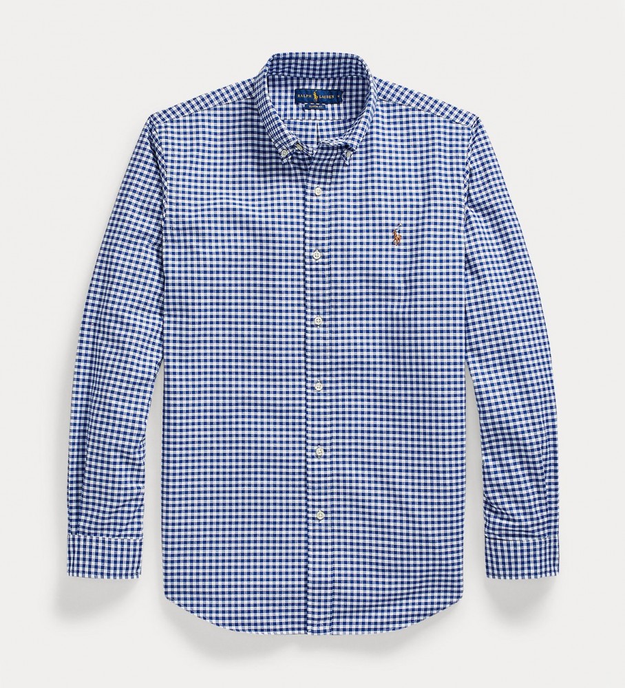 Polo Ralph Lauren Camisa Oxford Custom Fit azul - Tienda Esdemarca ...