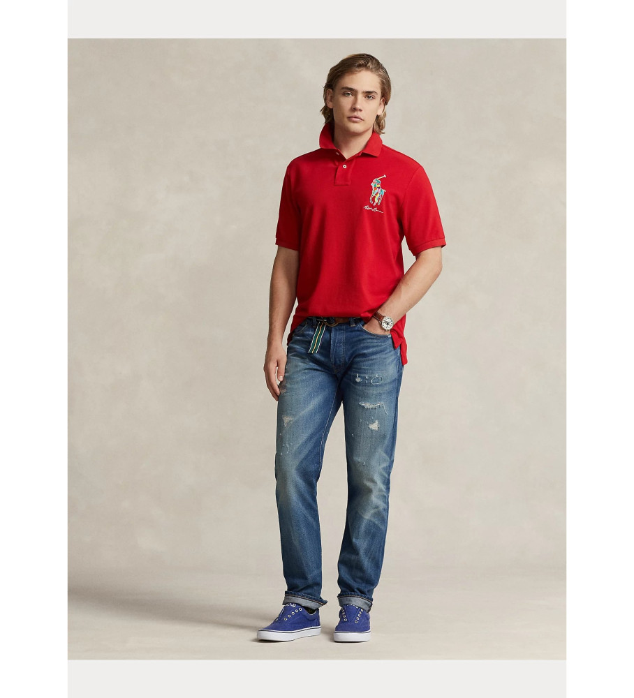 Polo Ralph Lauren Polo Classic Fit de piqué con Big Pony rojo - Tienda Esdemarca calzado, moda y ...