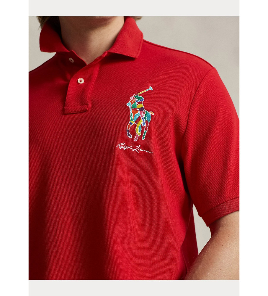 Polo Ralph Lauren Polo Classic Fit de piqué con Big Pony rojo - Tienda Esdemarca calzado, moda y ...