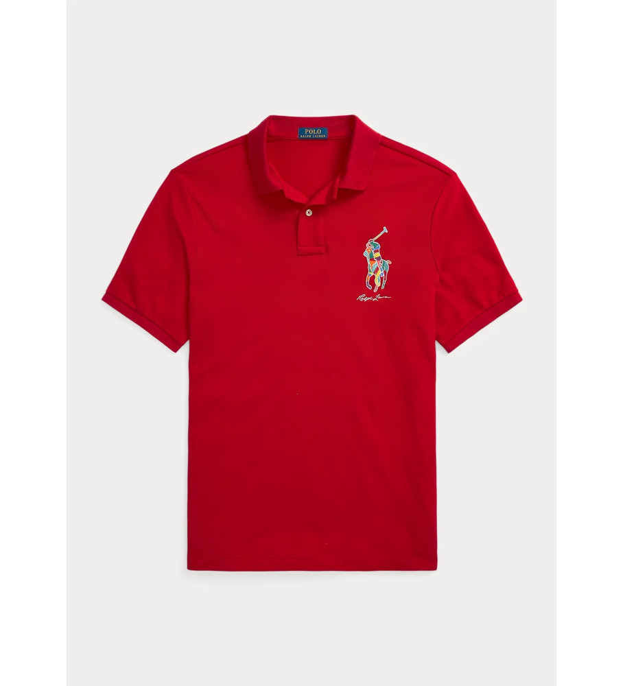 Polo Ralph Lauren Polo Classic Fit de piqué con Big Pony rojo - Tienda Esdemarca calzado, moda y ...