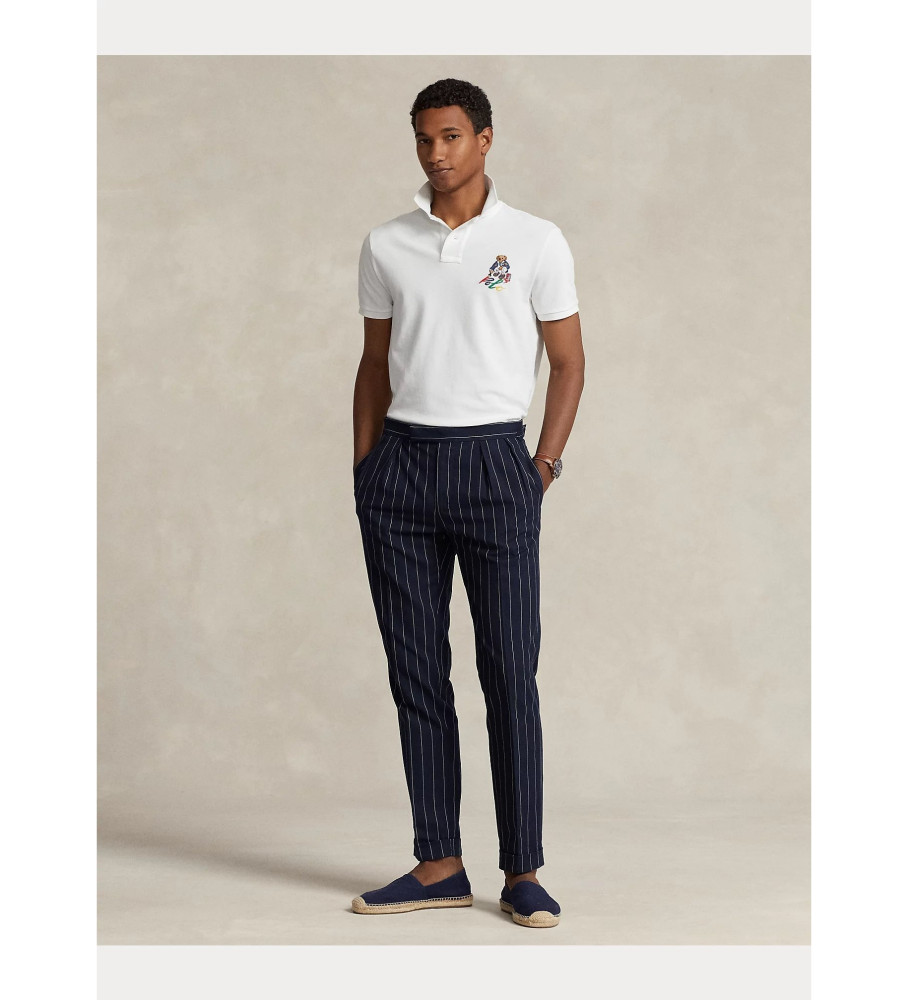 Polo Ralph Lauren Polo Custom Slim Fit con Polo Bear blanco - Tienda Esdemarca calzado, moda y ...