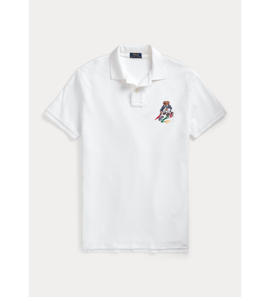 Polo Ralph Lauren Polo Custom Slim Fit con Polo Bear blanco - Tienda Esdemarca calzado, moda y ...