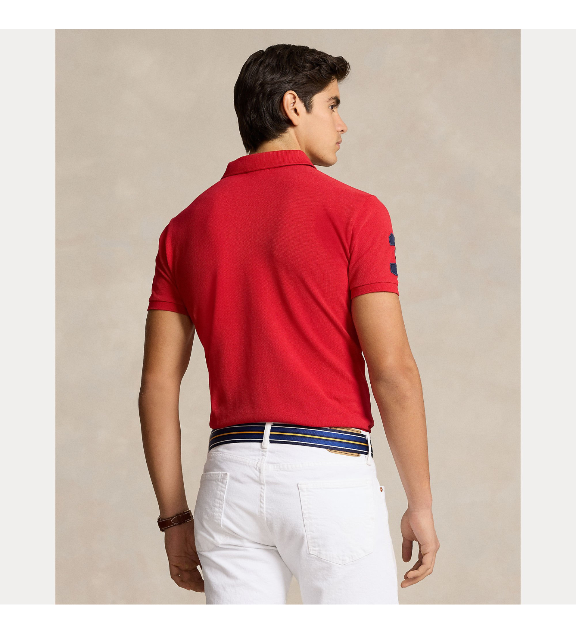 Polo Ralph Lauren Polo Custom Slim Fit rojo - Tienda Esdemarca calzado, moda y complementos ...