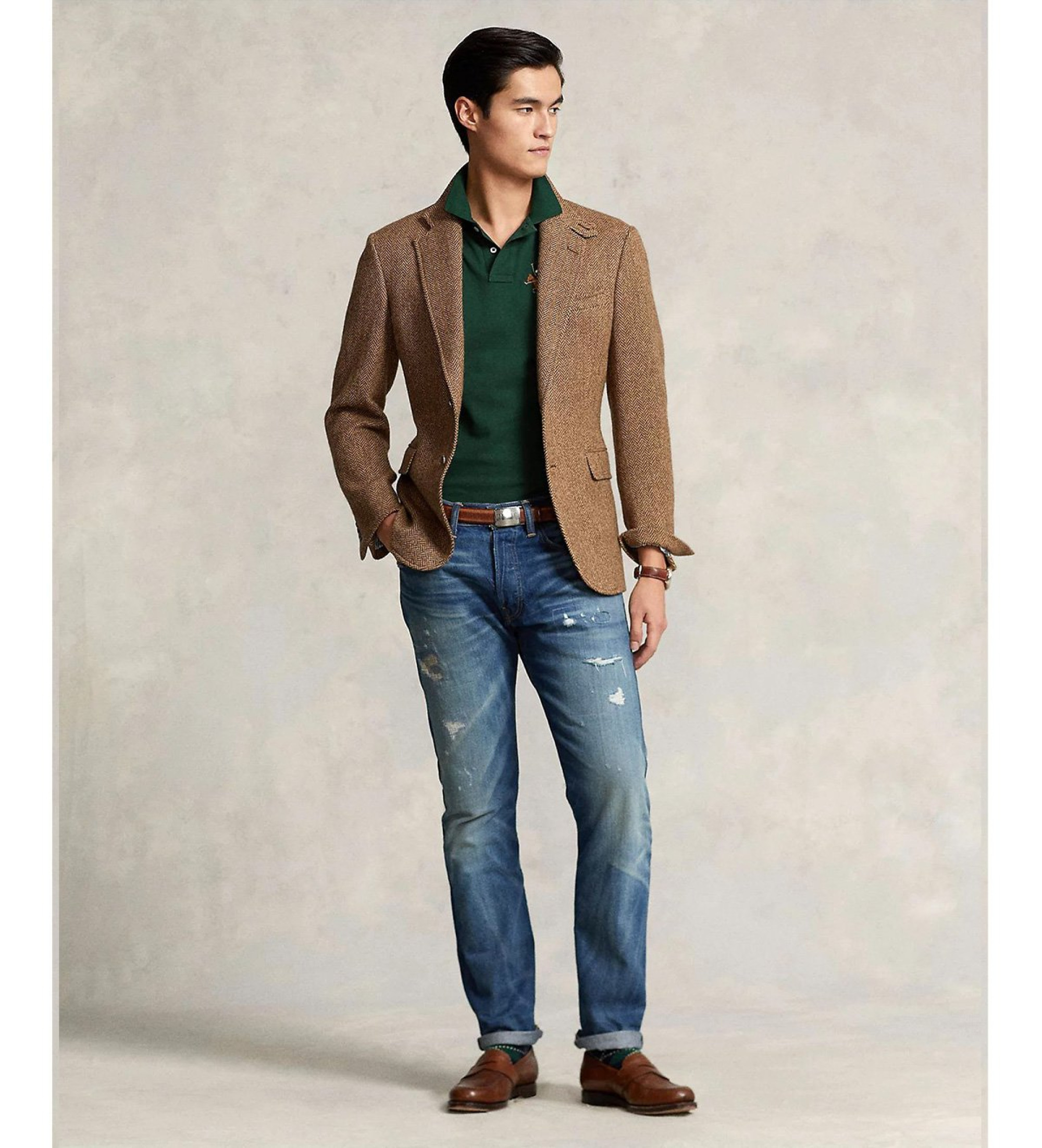 Polo Ralph Lauren Polo Custom Slim Fit verde - Tienda Esdemarca calzado, moda y complementos ...