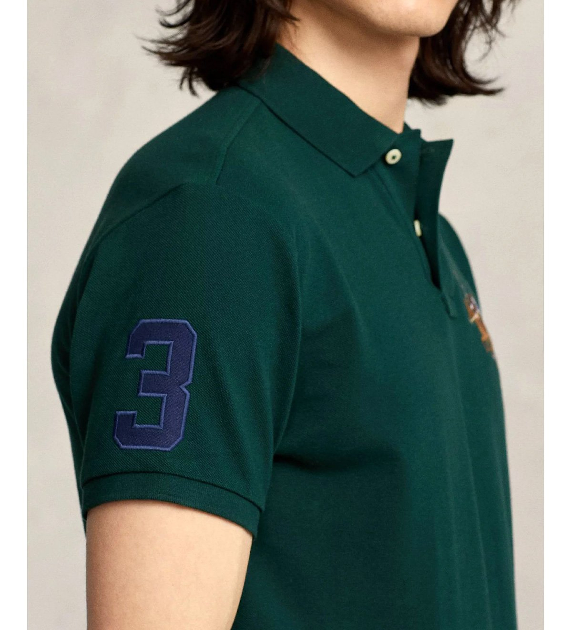 Polo Ralph Lauren Polo Custom Slim Fit verde - Tienda Esdemarca calzado, moda y complementos ...