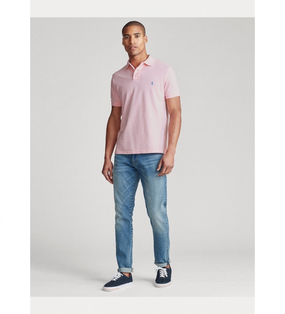 Polo Ralph Lauren Polo de piqué Custom Fit rosa - Tienda Esdemarca calzado, moda y complementos ...