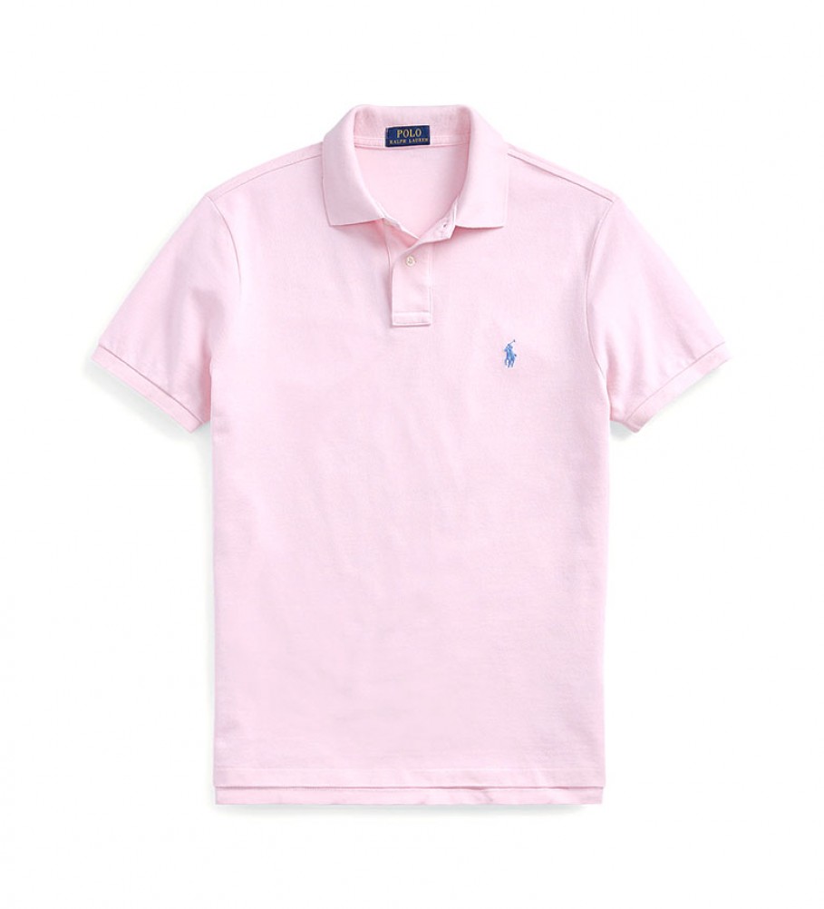 Polo Ralph Lauren Polo de piqué Custom Fit rosa - Tienda Esdemarca calzado, moda y complementos ...