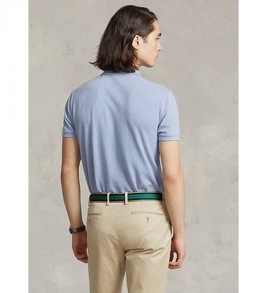 Polo Ralph Lauren Polo de piqué Slim Fit azul - Tienda Esdemarca calzado, moda y complementos ...