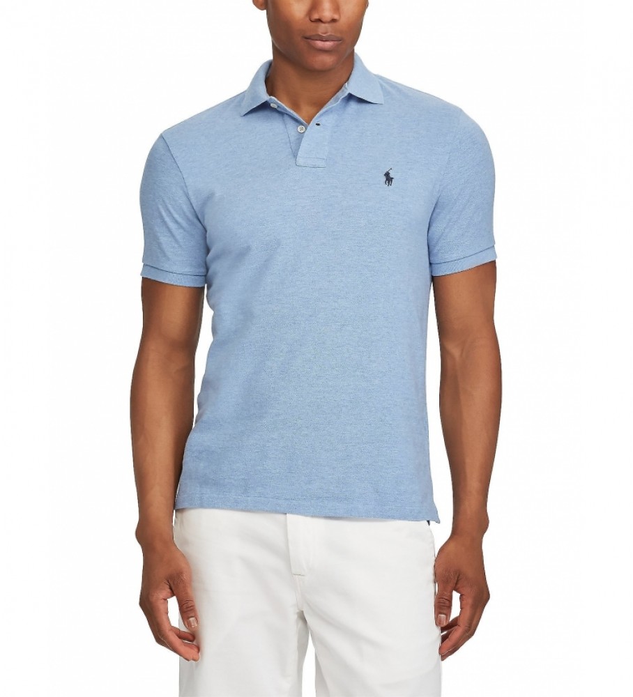 Polo Ralph Lauren Polo Custom Slim Fit azul - Tienda Esdemarca calzado, moda y complementos ...