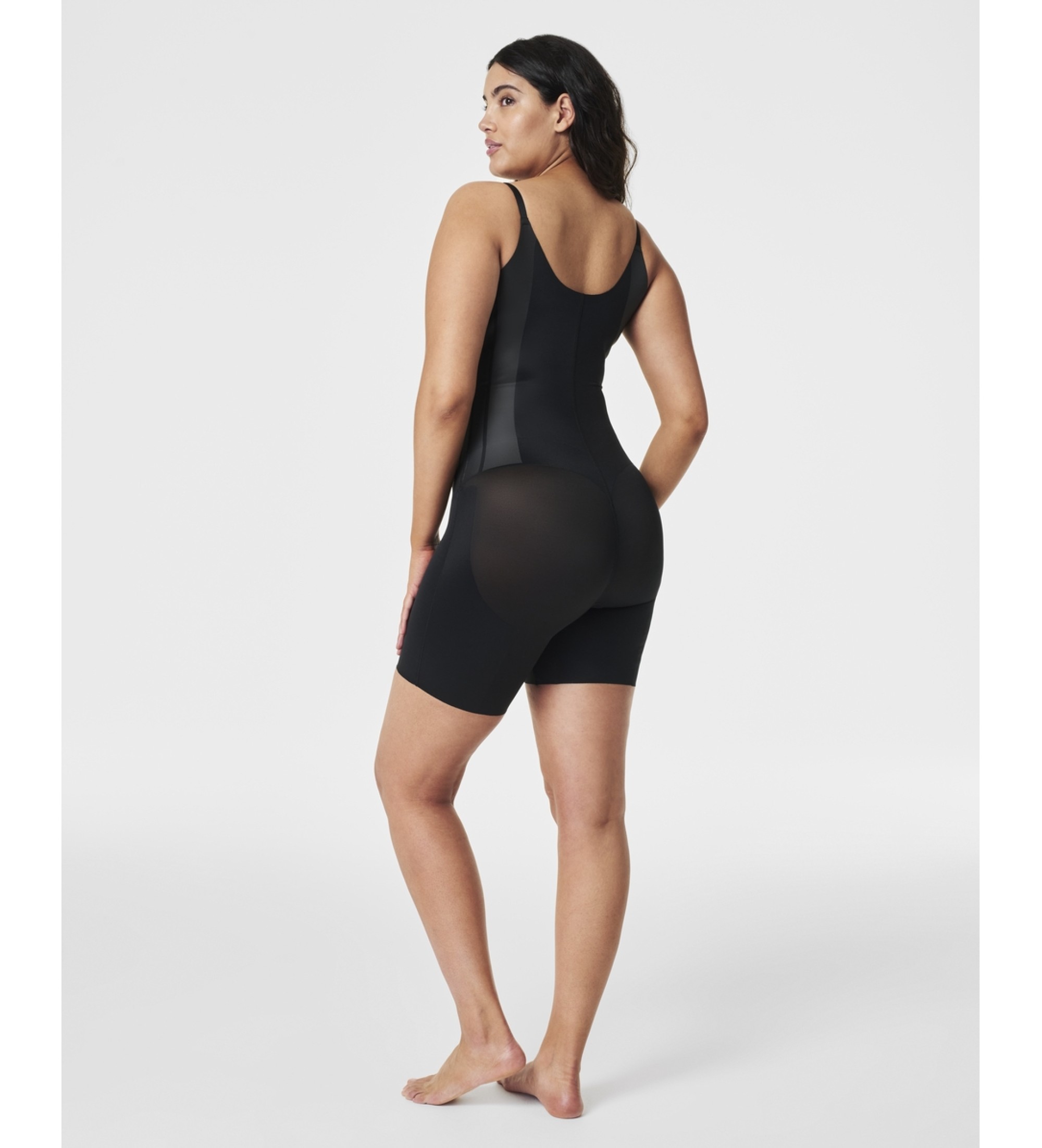 SPANX Body de busto abierto hasta la mitad del muslo TotalContour negro - Tienda Esdemarca ...