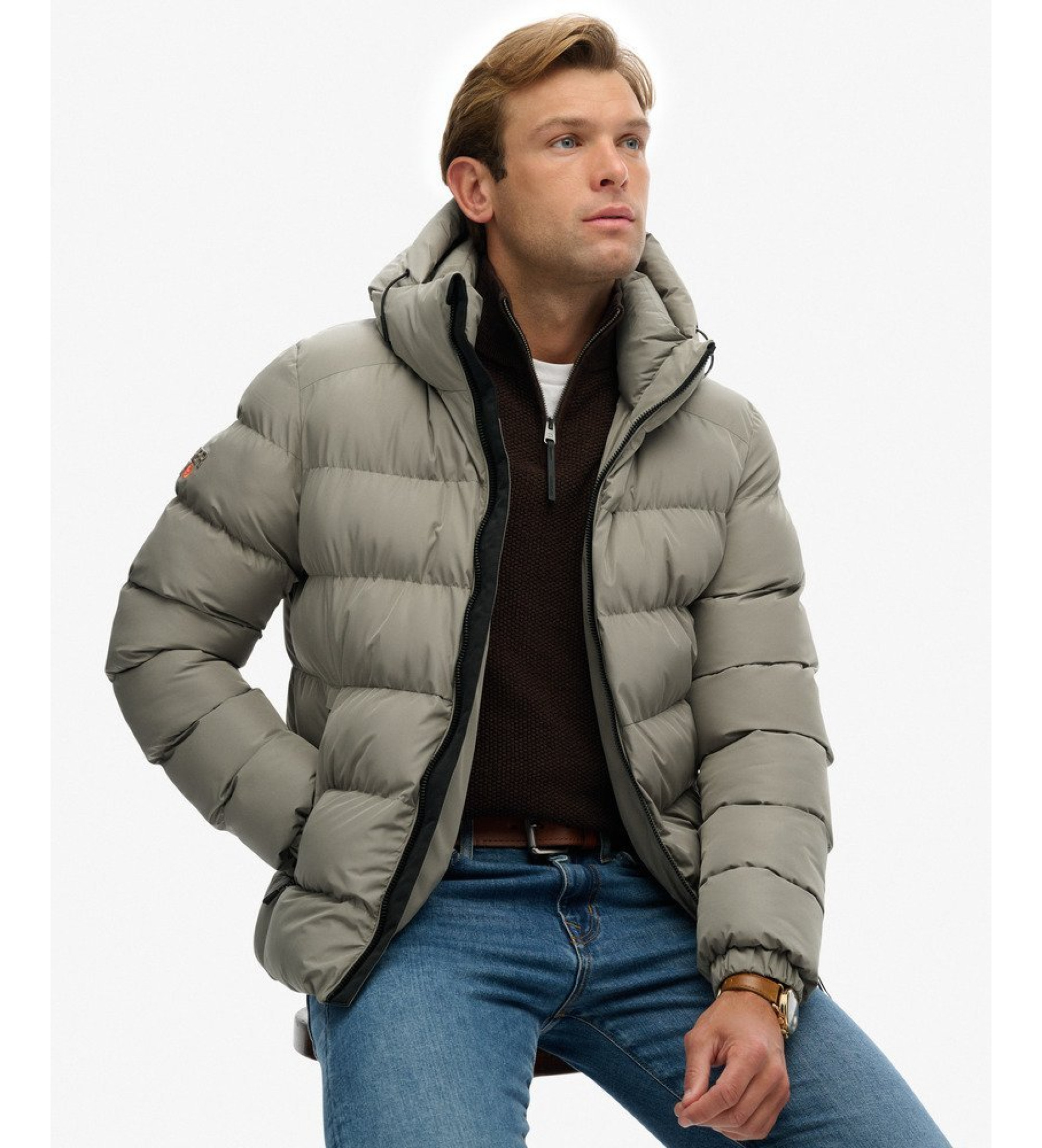 Superdry Hooded Sports Puffer Jacket - Esdemarca Store fashion ...