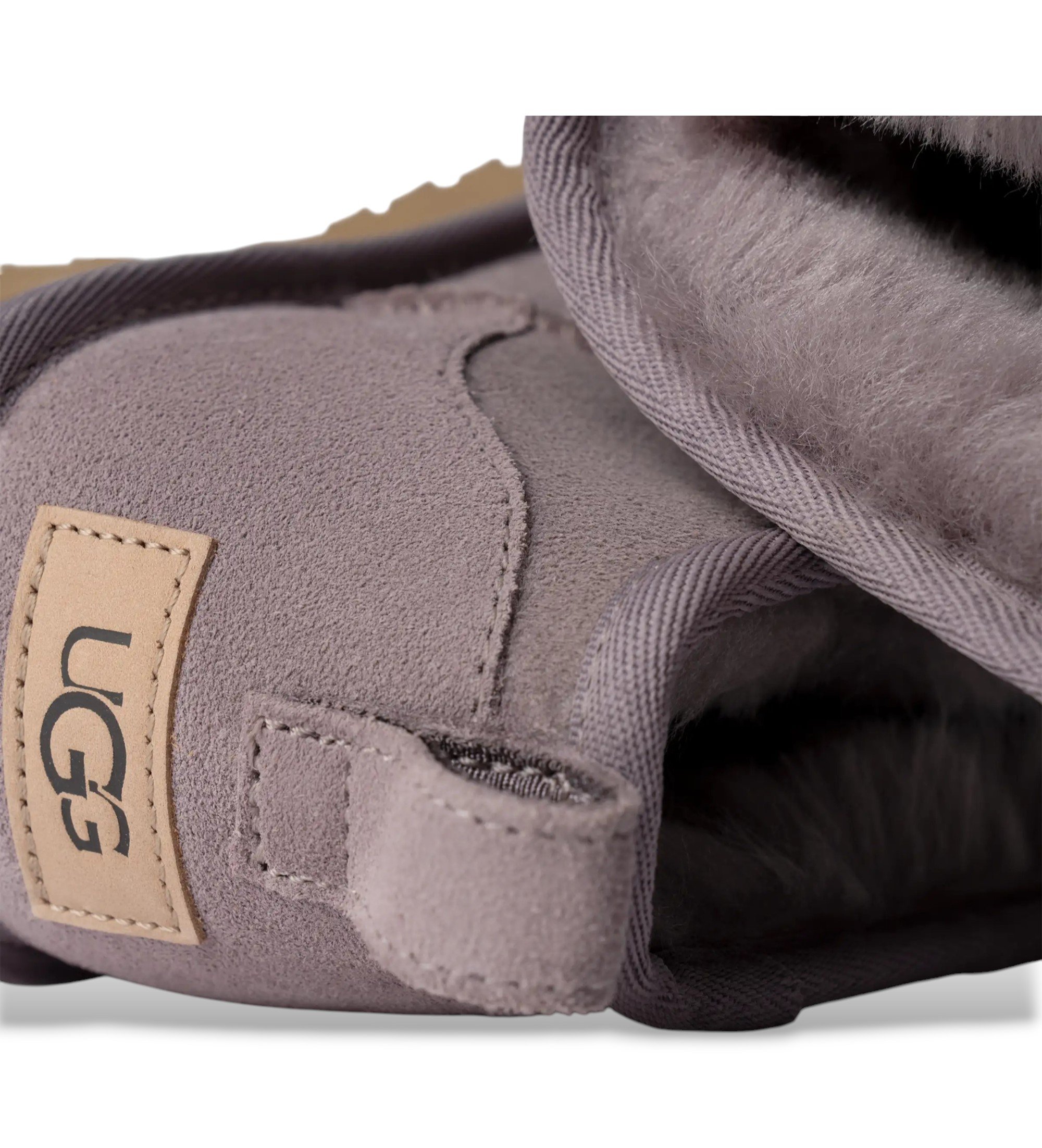 UGG Classic Ultra Mini lilac leather boots - Esdemarca Store fashion ...