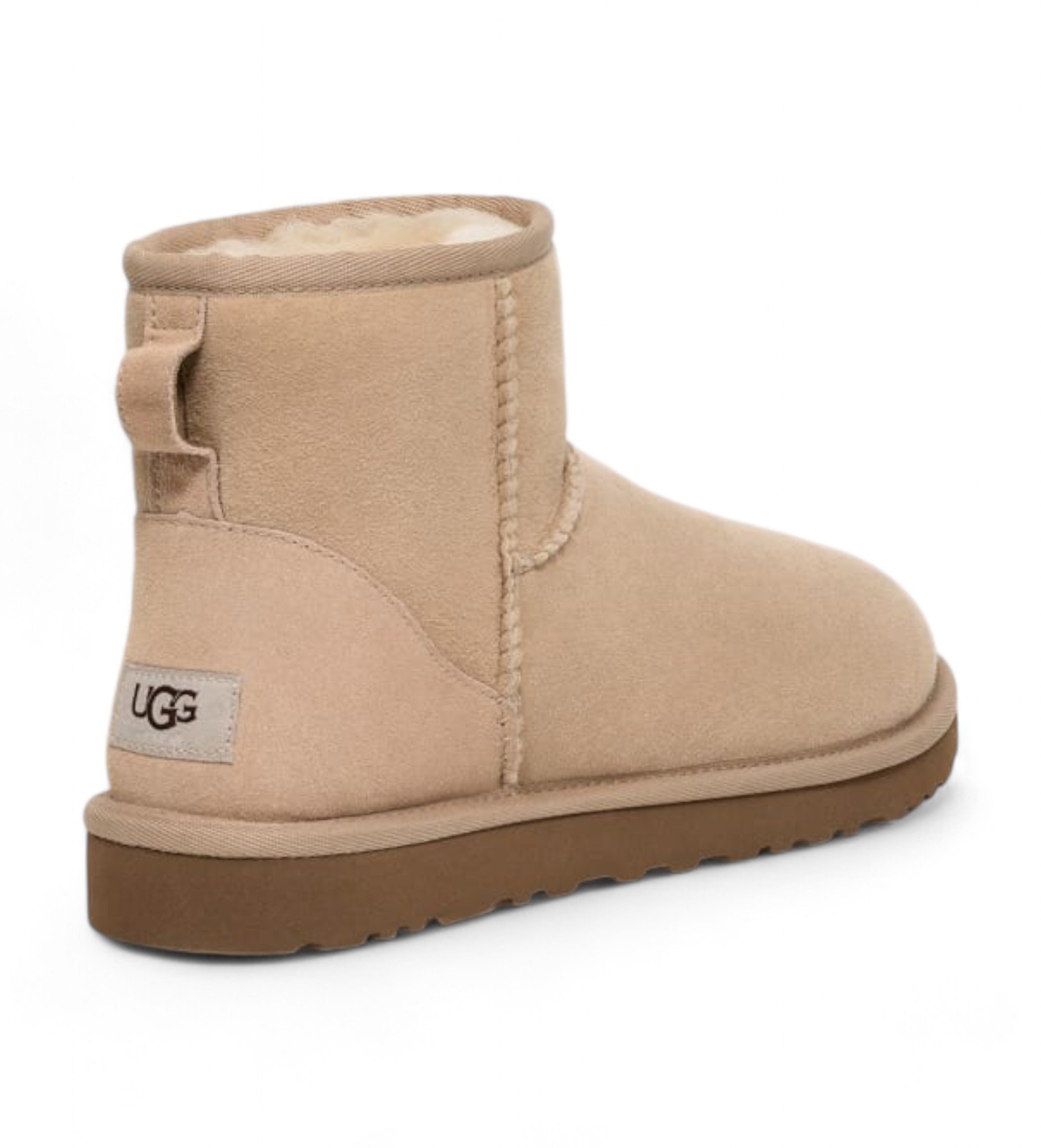 UGG Botines de Piel Classic Mini II arena - Tienda Esdemarca calzado ...