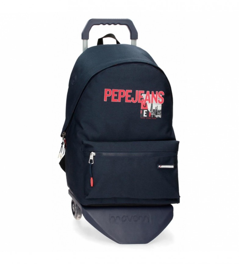 Pepe Jeans Dikran 44cm backpack with trolley blue - Esdemarca Store ...