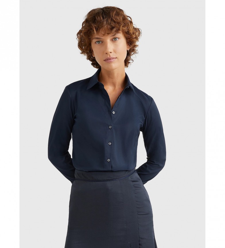Tommy Hilfiger Camisa Heritage Slim marino - Tienda Esdemarca calzado ...