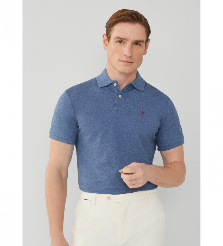 Hackett London Polo Slim Fit Logo azul - Tienda Esdemarca calzado, moda y complementos - zapatos ...