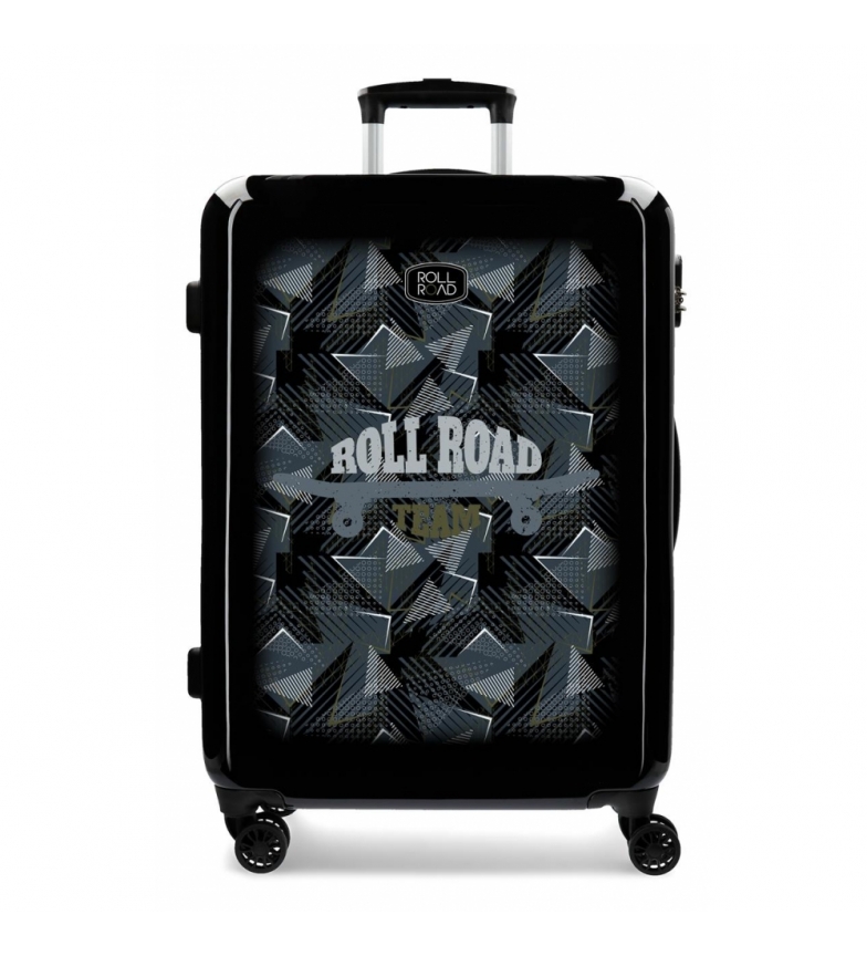 Roll Road Valigia Team Rigida Media -8x68x26 cm- nera - Esdemarca Store ...