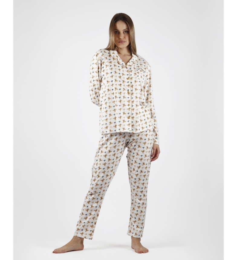 Admas Cute Teddy Long Sleeve Pyjamas white - Esdemarca Store fashion ...
