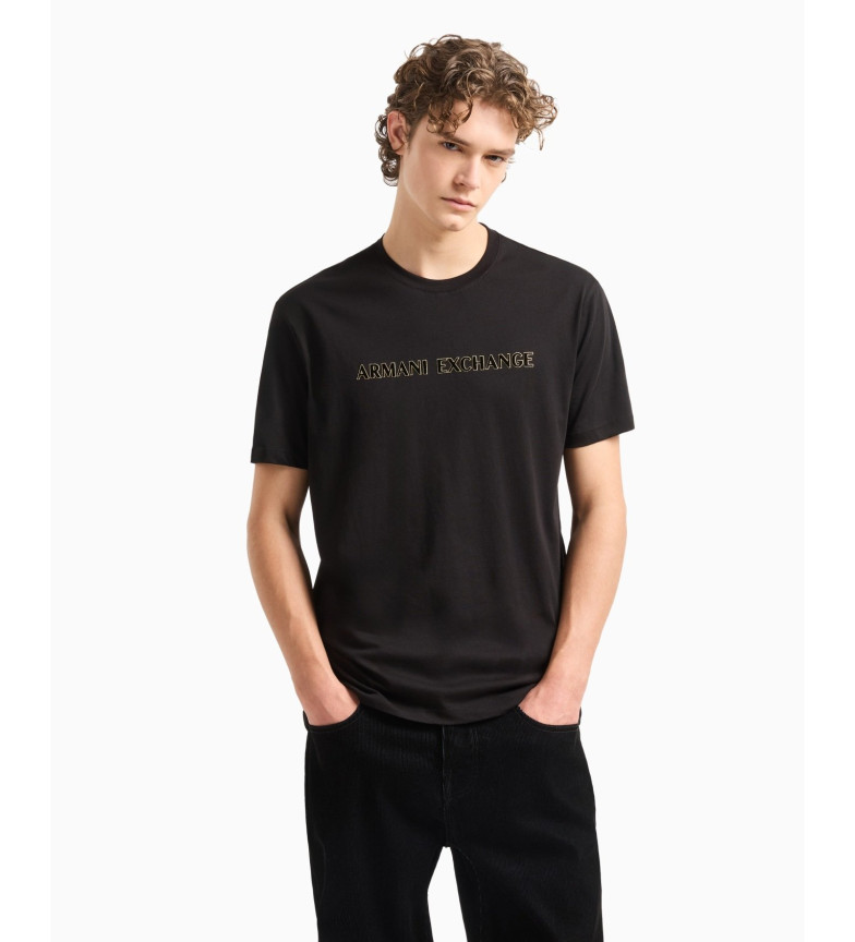 Armani exchange black shirt store