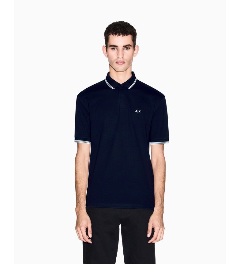A|X Armani Exchange Polo Piqué marinho - Esdemarca Loja moda, calçados ...