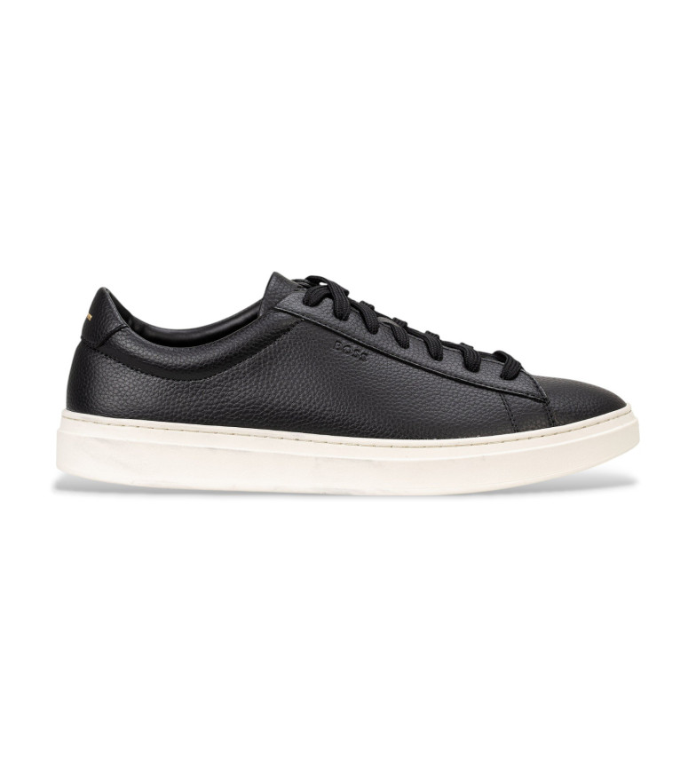 BOSS Kieran Tenn Leather Sneakers black - Esdemarca Store fashion ...