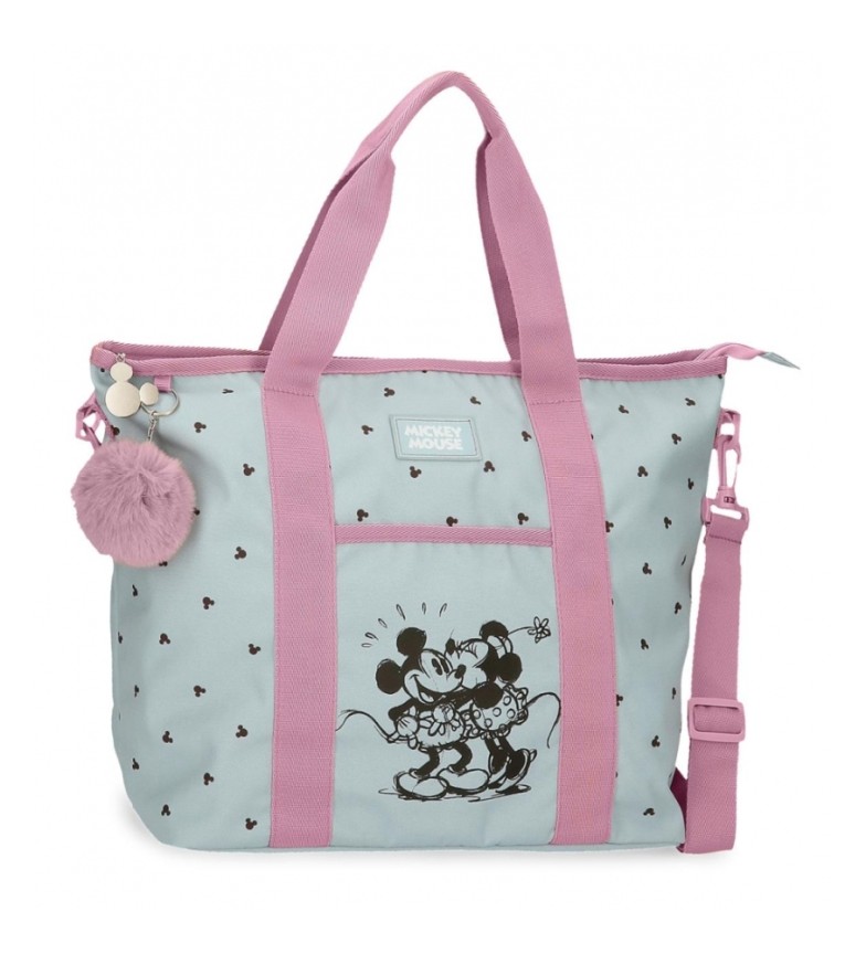 Disney Bolso Mickey y Minnie Kisses con portaordenador azul - Tienda Esdemarca calzado, moda y ...