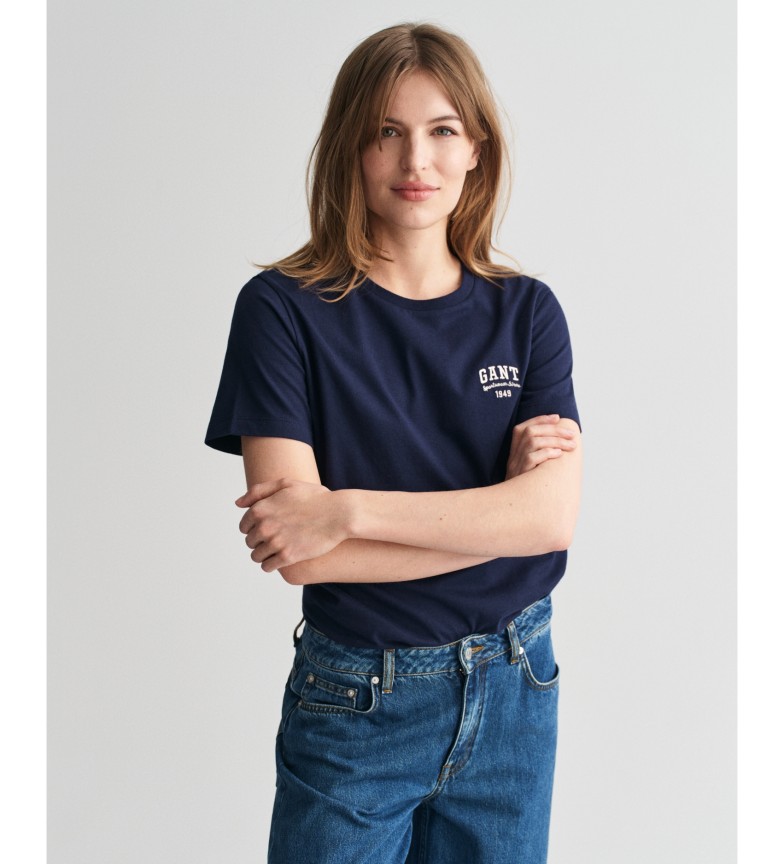Gant Camiseta con diseño de pequeñas dimensiones marino - Tienda Esdemarca calzado, moda y ...