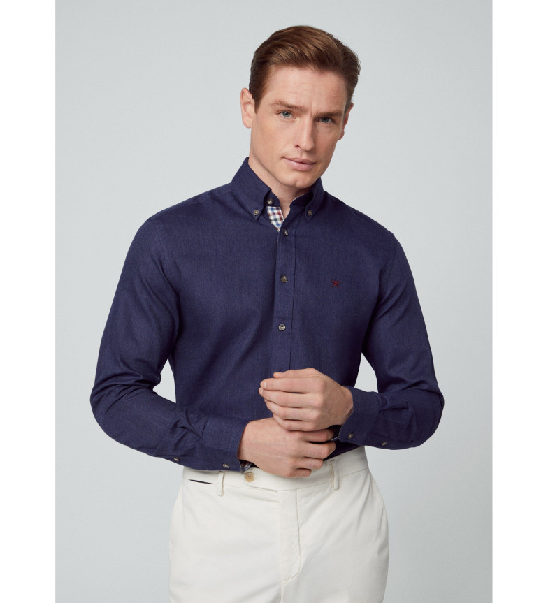 Hackett London Camisa Flannel Multi marino - Tienda Esdemarca calzado, moda y complementos ...
