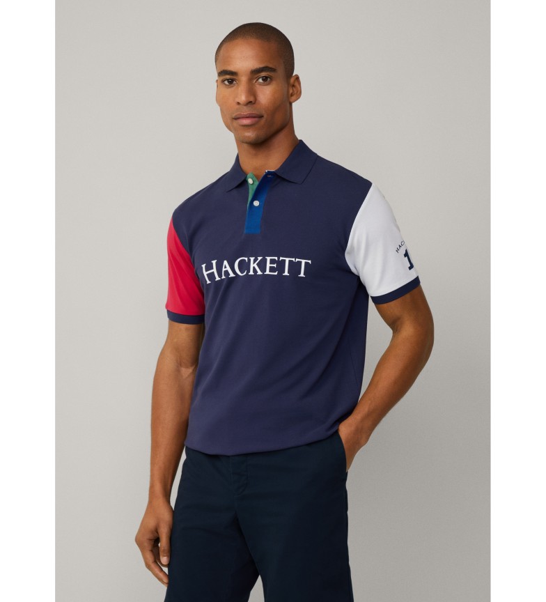 Hackett London Heritage navy classic fit polo shirt - Esdemarca Store ...