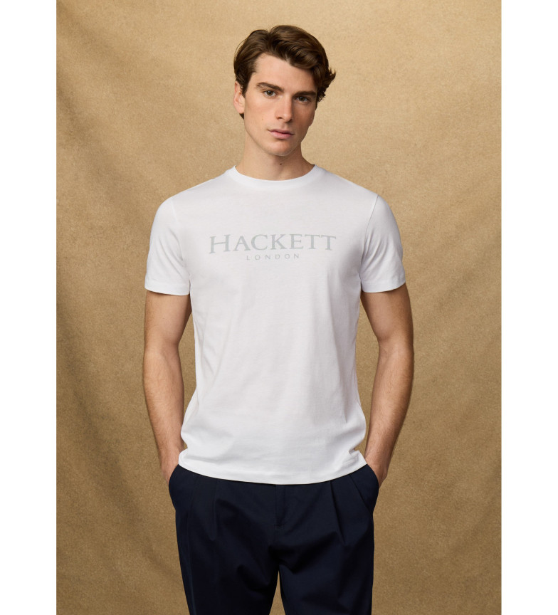 Hackett London T-shirt with classic fit logo white - Esdemarca Store ...