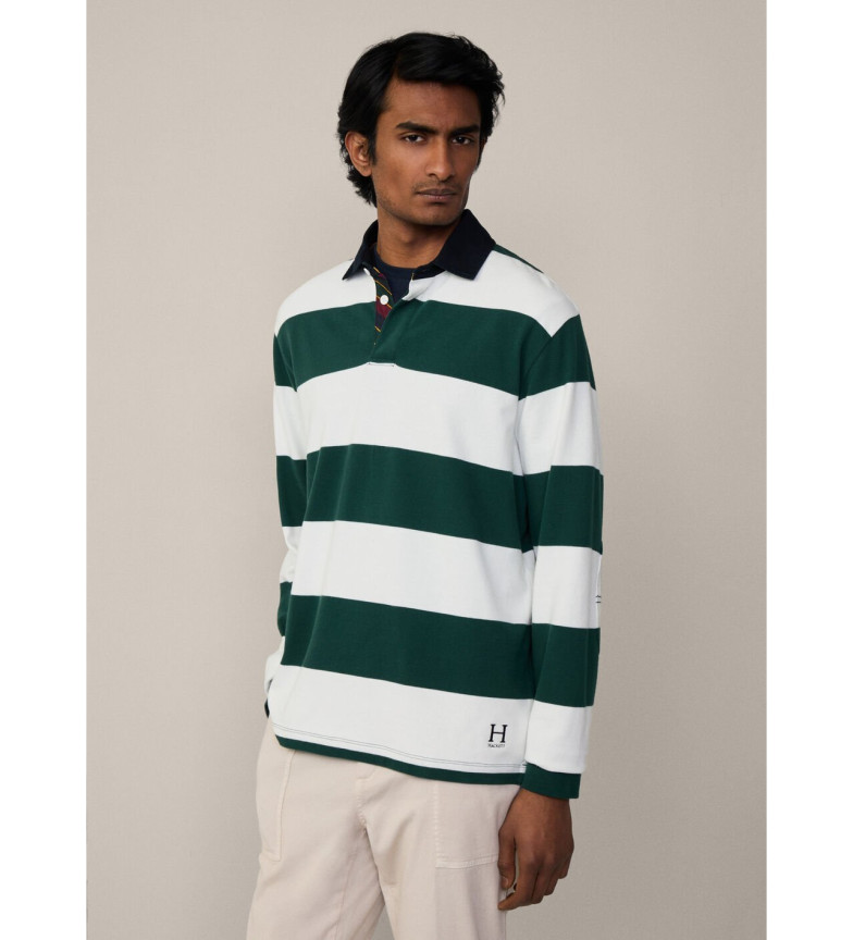 Hackett London Heritage H Rugby white polo shirt - Esdemarca Store ...