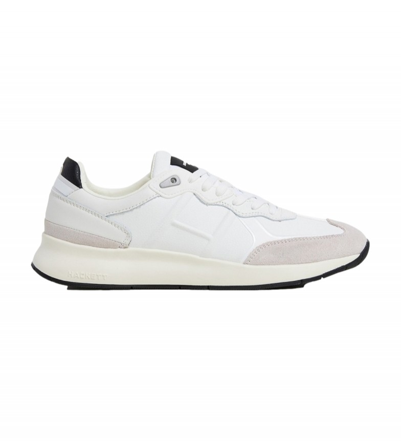 Hackett London Zapatillas de Piel H-Runner High blanco - Tienda ...