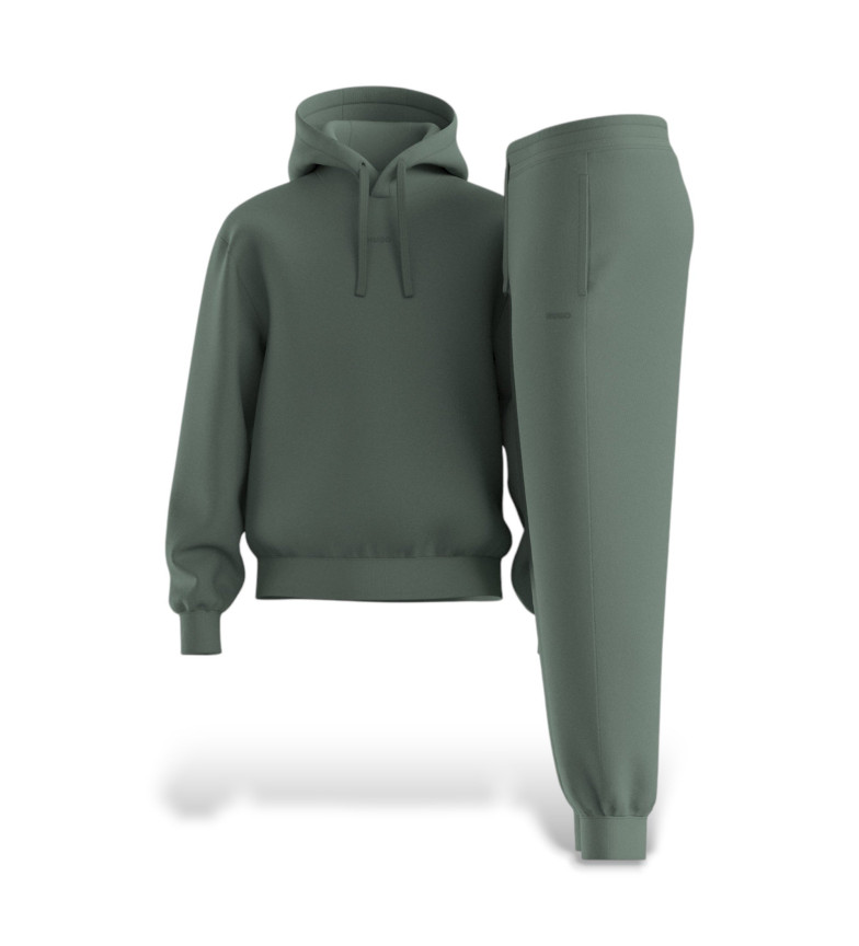 HUGO Relaxed tracksuit with contrasting green logos - Esdemarca Store ...