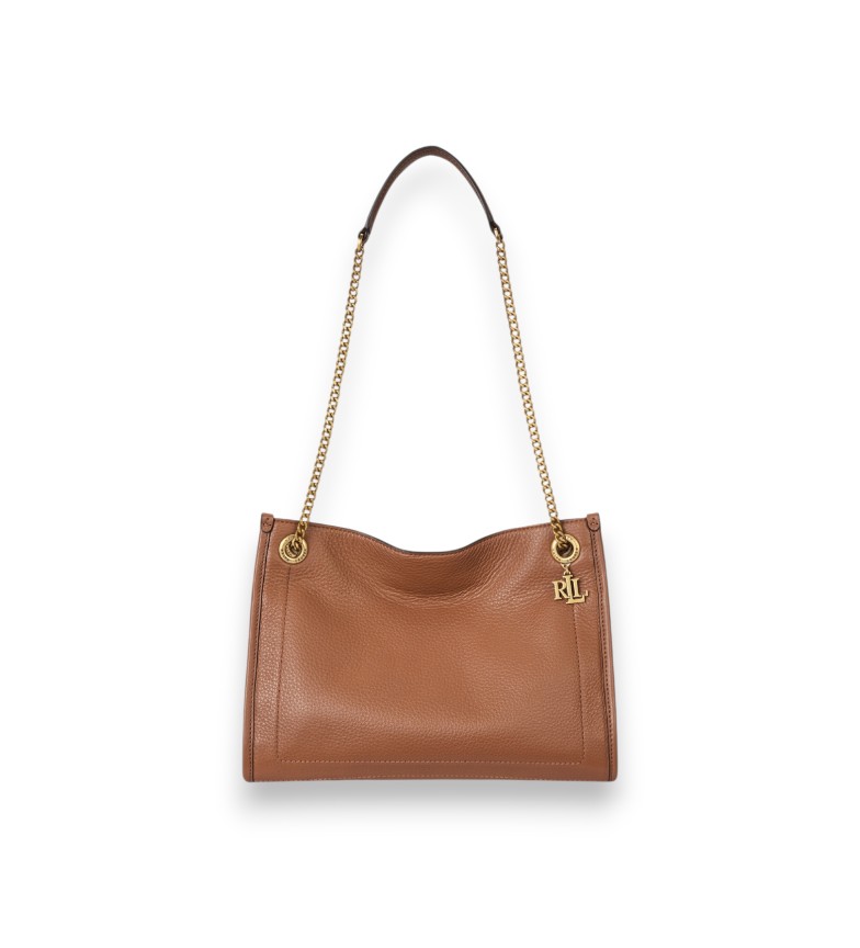 Lauren Ralph Lauren Brown Bradley Leather Bag - Esdemarca Store fashion ...