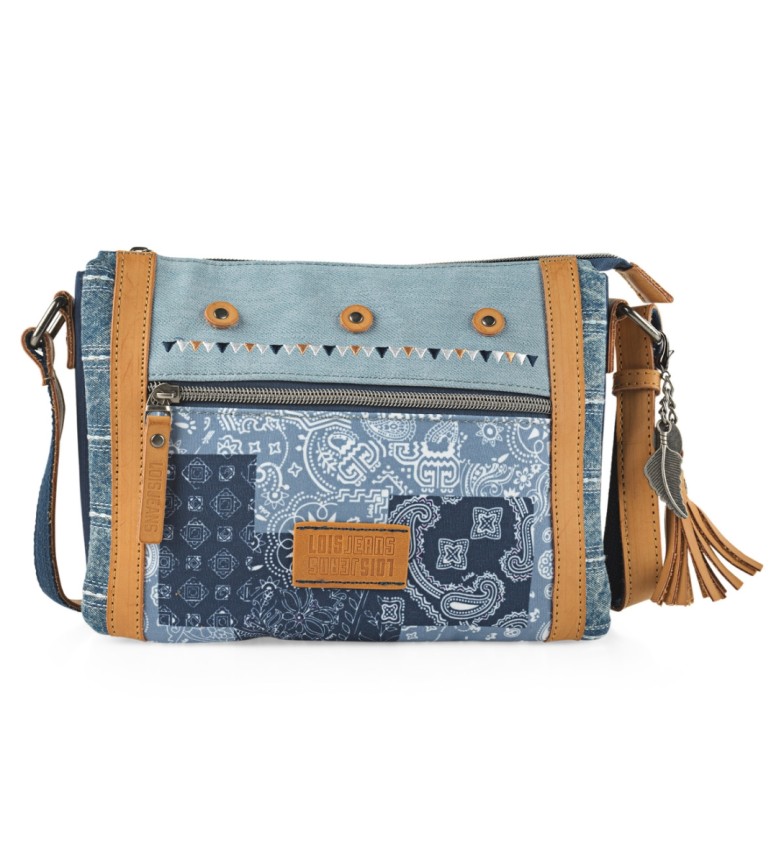 Lois Jeans Bolso Bandolera doble compartimento 318615 color azul ...